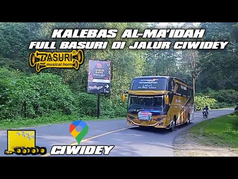 BUS KALEBAS AL-MA'IDAH FULL BASURI DI SEPANJANG JALUR CIWIDEY - YouTube