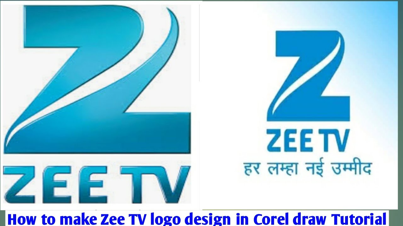 How to make Zee TV logo design in Corel draw Tutorial- आप लोग PLEASE 🙏 ...