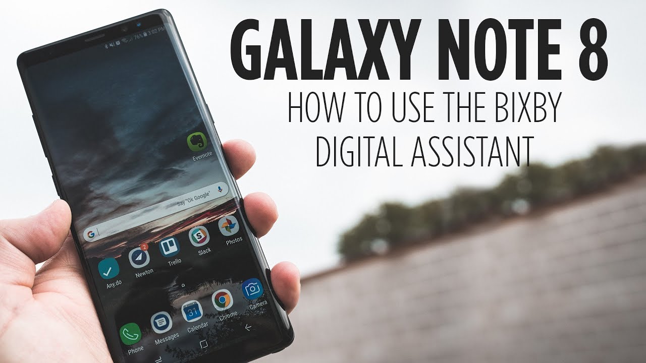 Galaxy Note 8 - How to use the Bixby Digital Assistant - YouTube