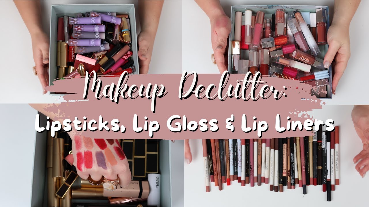 Decluttering And Swatching My Entire Lipstick Collection - YouTube