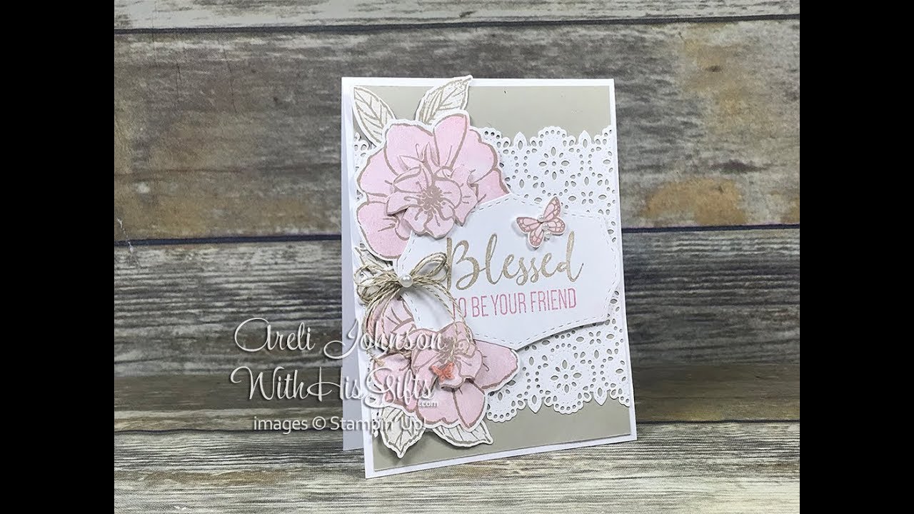 Craft With Me: To A Wild Rose Tutorial - YouTube