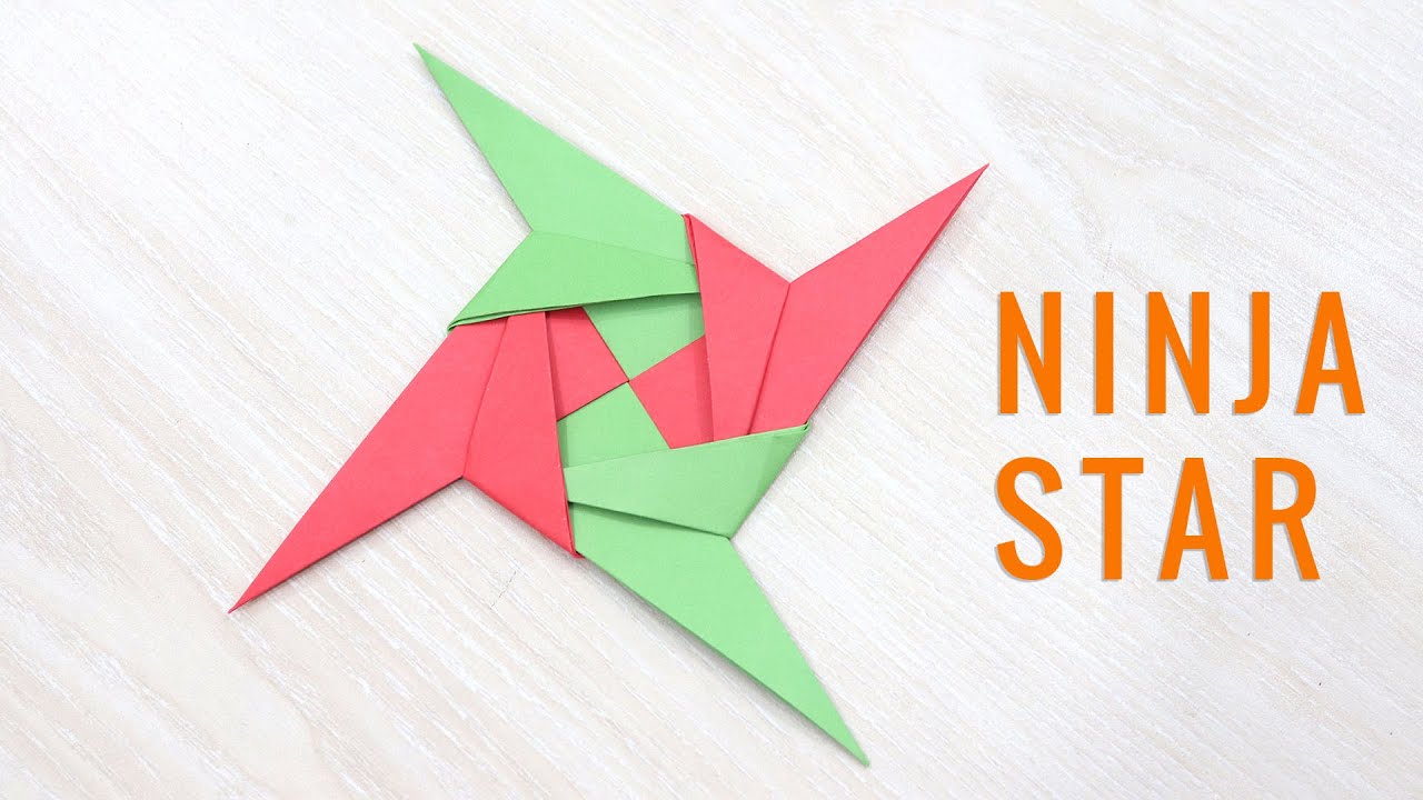 How to Make a Paper Ninja Star - Origami Ninja Star Easy - YouTube