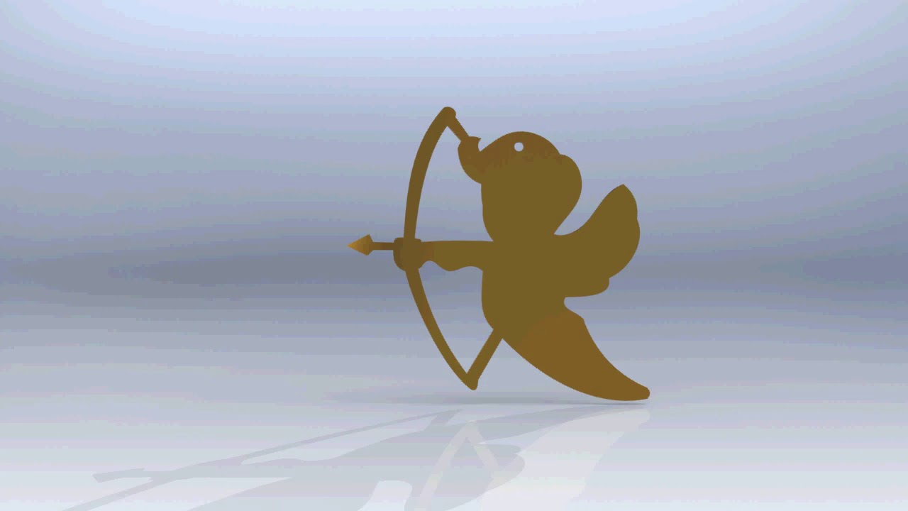 Pendant angel rendering in Solid works - YouTube