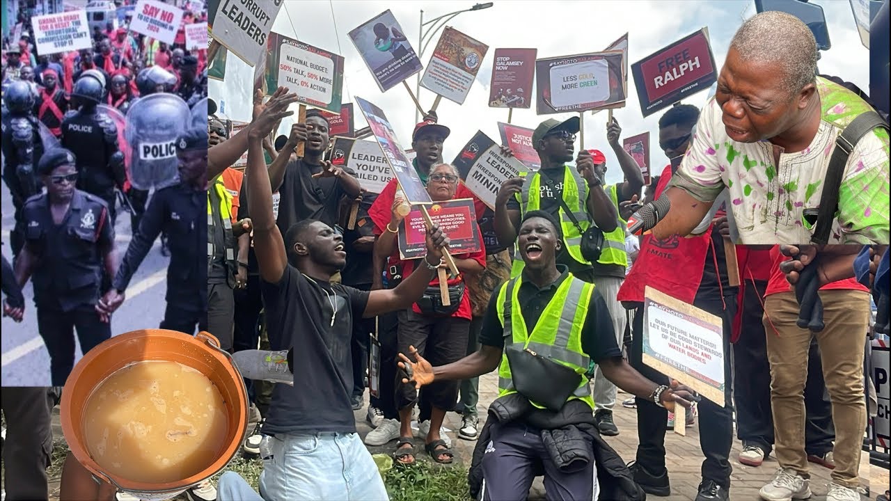 Angry Ghana youth can’t take it anymore as they storm lands commission ...
