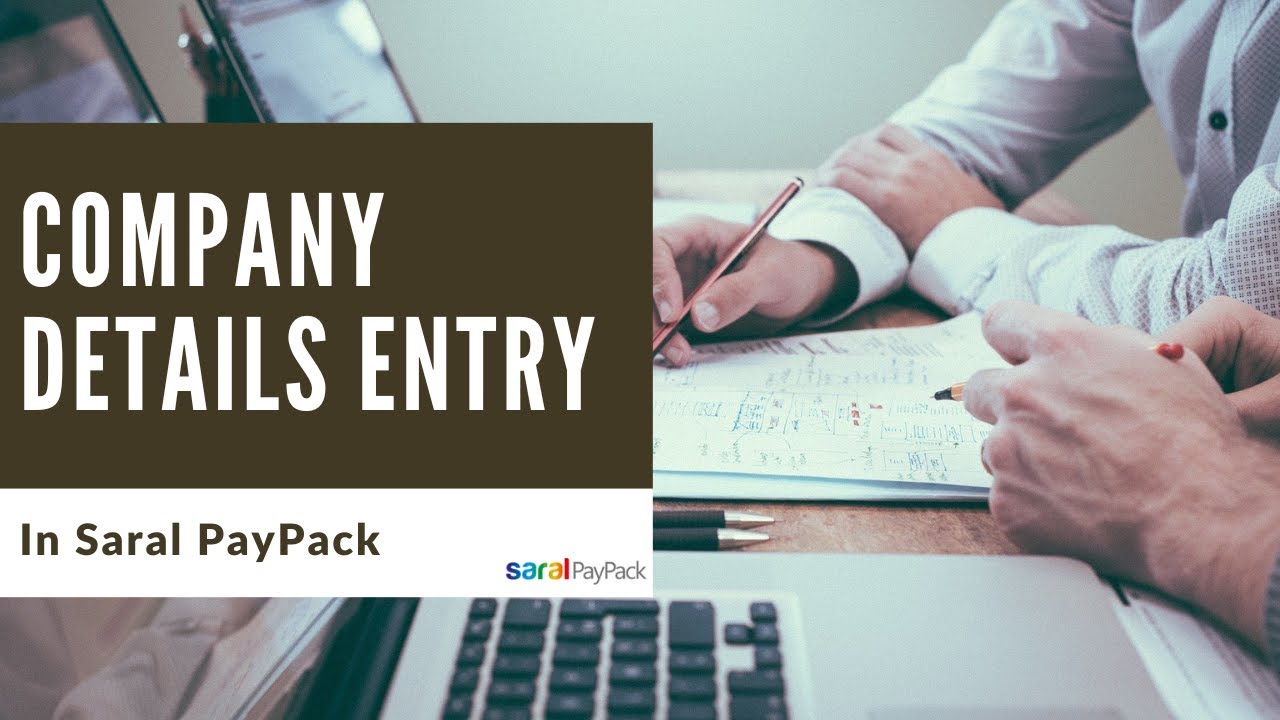Company details entry in Saral paypack.mp4 - YouTube