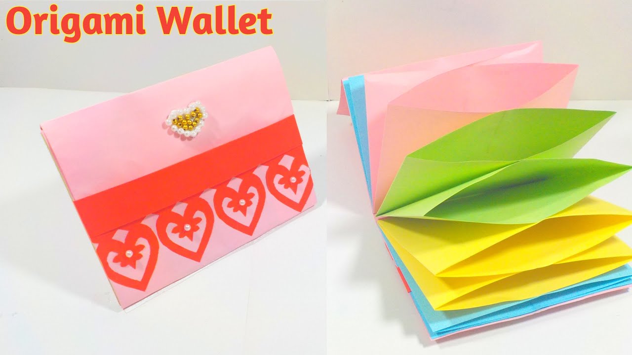 DIY Beautifull Paper Wallet | How to make a paper wallet | Origami ...