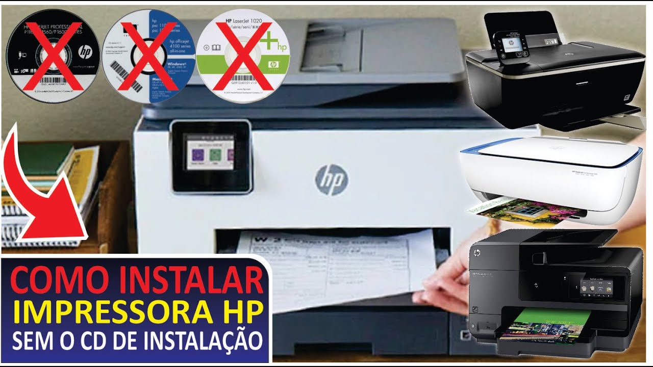 COMO instalar impressora HP sem CD | NÃO tenho o cd da impressora HP o ...