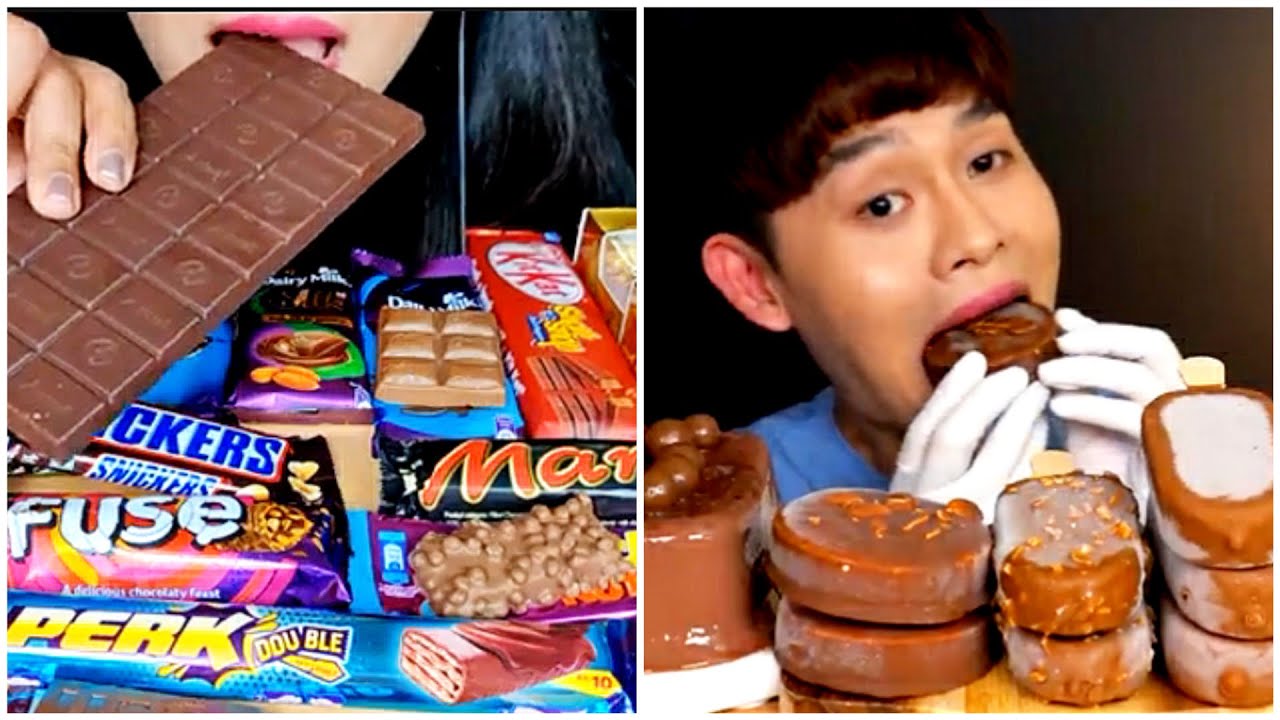 ASMR Chocolate Party 🎉| Mukbangers Eating Chocolates| Foodylicious ...