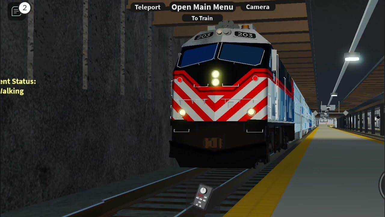 Roblox Chicago Metra Train Simulator: Metra F40PHM-2 And Gallery Cab Car Action With Nathan P5 ...