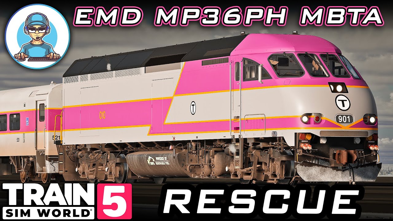 MP36PH MBTA Rescue (Custom Livery) @TrainSimWorld @amtrak - YouTube