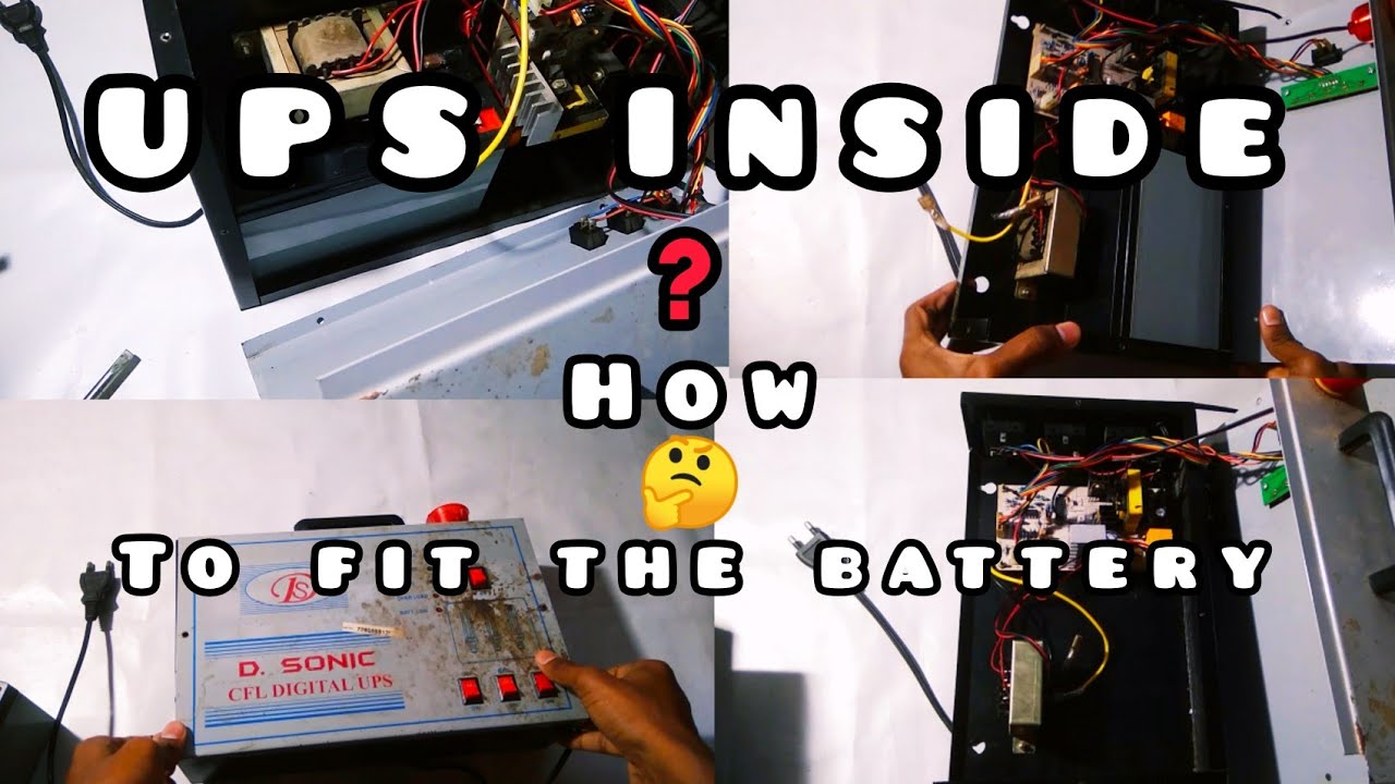 🤔How To Fit The battery in UPS and UPS Inside🤔 ?... - YouTube