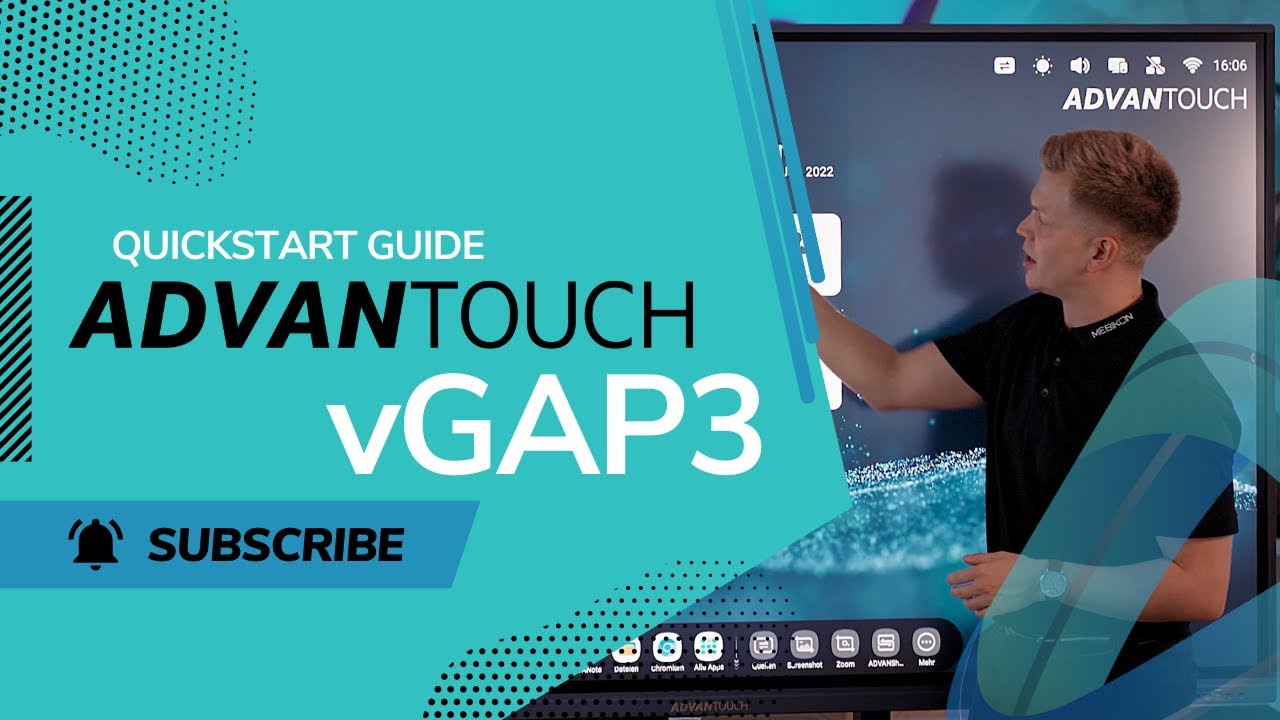 Quick start guide ADVANTouch vGAP3 MultiTouch-Display - YouTube
