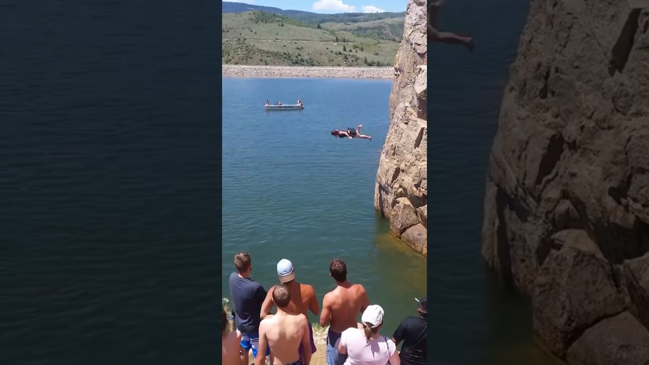 Crazy cliff jumping fail 💀 - YouTube