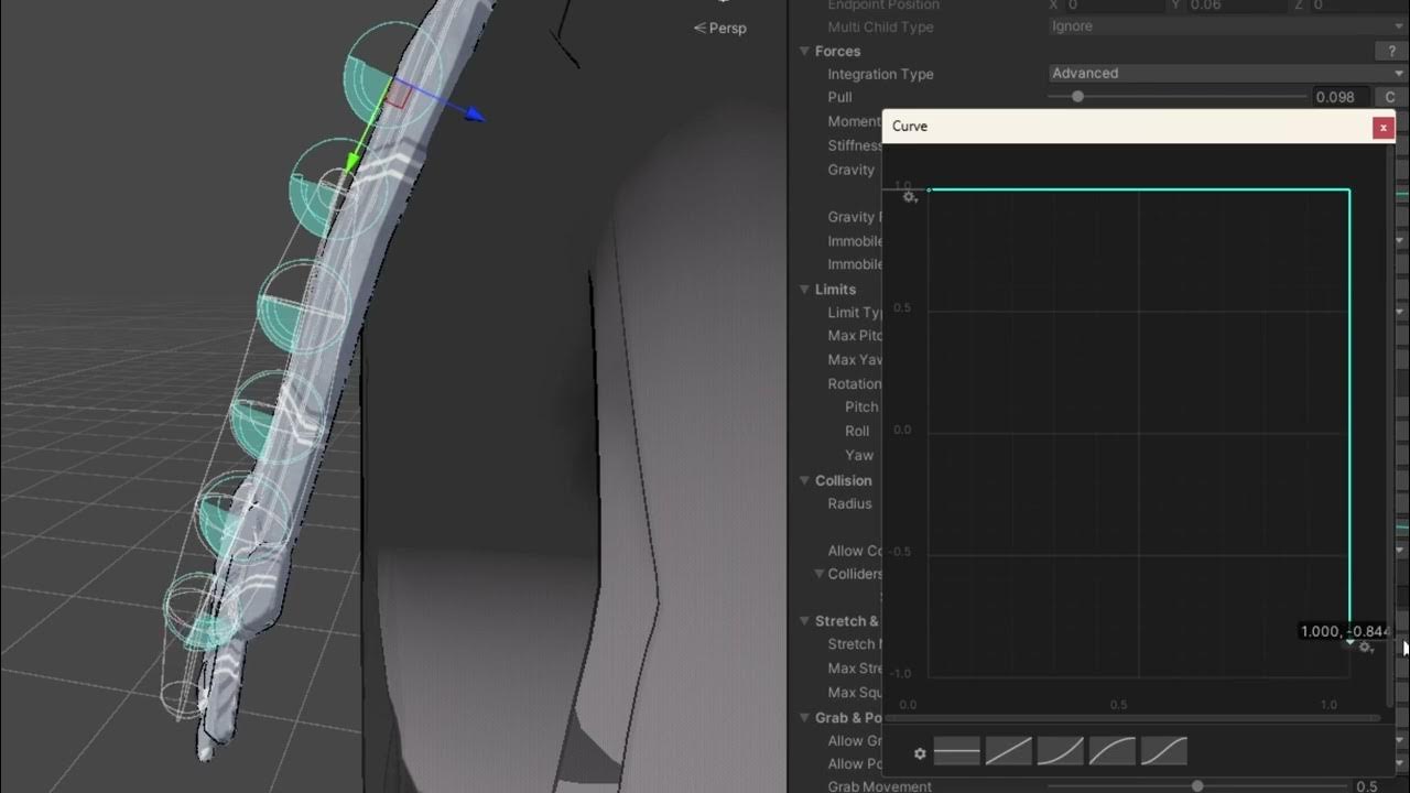 How I use curves to modify individual physbones on a VRChat Avatar - YouTube
