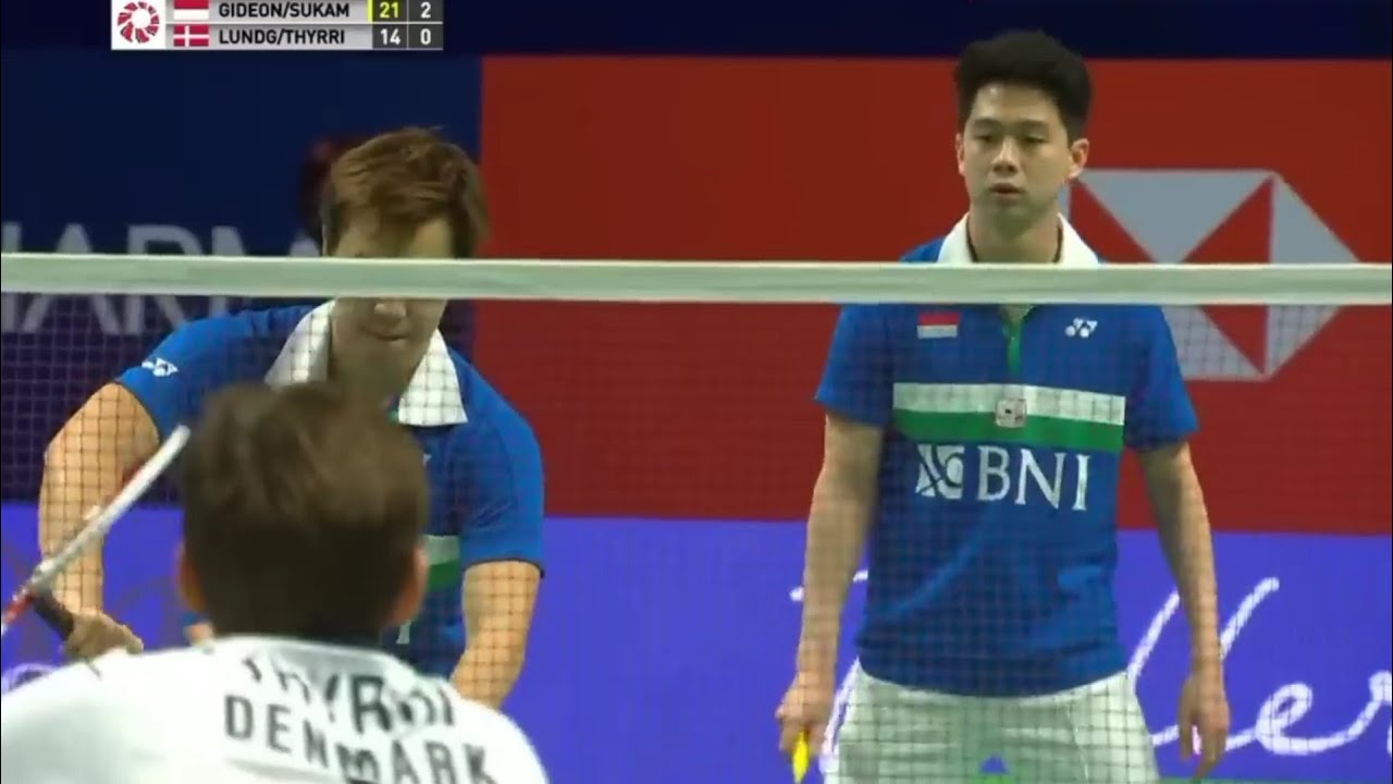 Badminton | Ganas🇮🇩Kevin/Gideon vs 🇩🇰Lundg/Thyrri | Cukup 2 Gim Saja ...