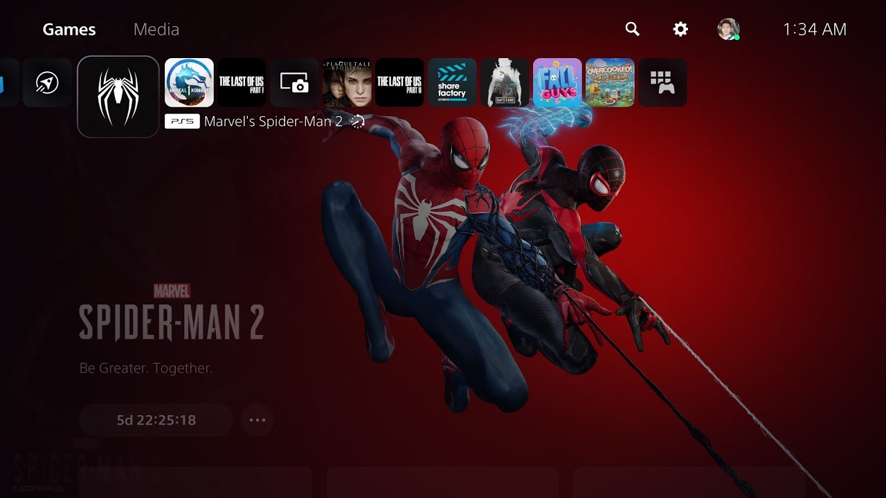 Marvel's Spider-Man 2 Menu Theme Music on PS5 - YouTube