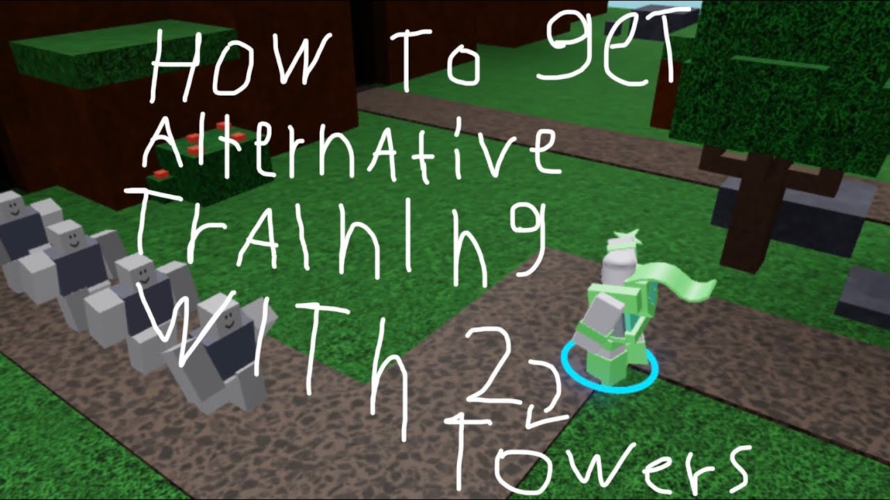 CTD | How To Get Alternative Training With 2 Towers | Roblox [ OUTDATED ...
