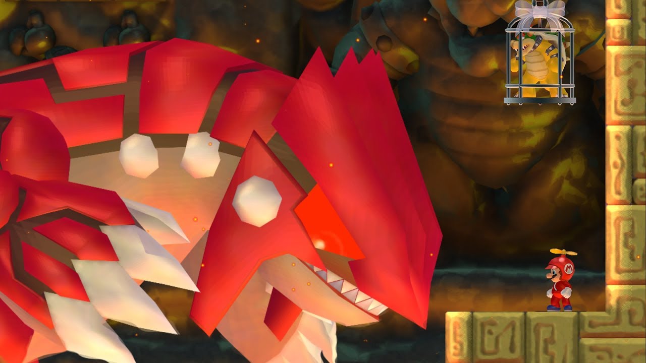 Evil Groudon in New Super Mario Bros. Wii - YouTube