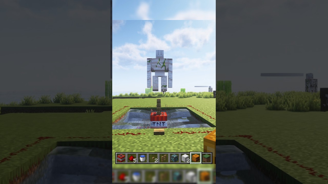 iron golem for flying #minecraft #ytshorts #viralshorts - YouTube