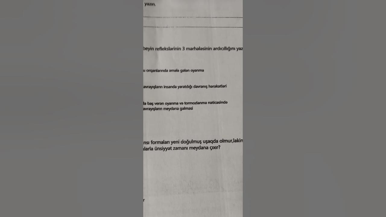 Biologiya 9-cu sinif BSQ-2 - YouTube