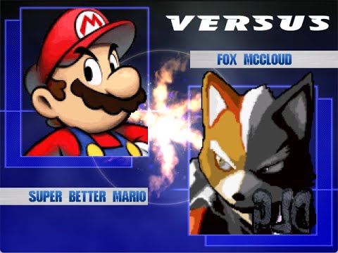 Mugen Battle Super Better Mario vs Fox - YouTube