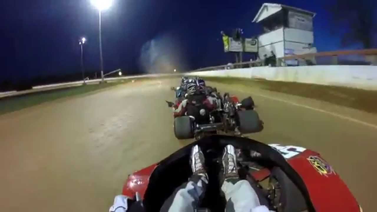 Flat Kart At Coleridge Speedway Jr. Sportsman 2 Classic Final #1 - YouTube