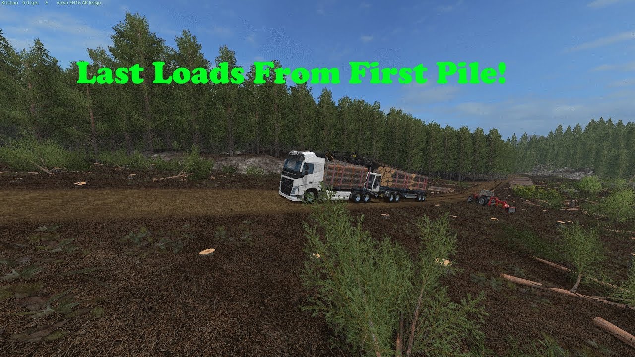 FS17 | Forestry On Pinecreek Hills | First Pile Delivered | Timelapse ...