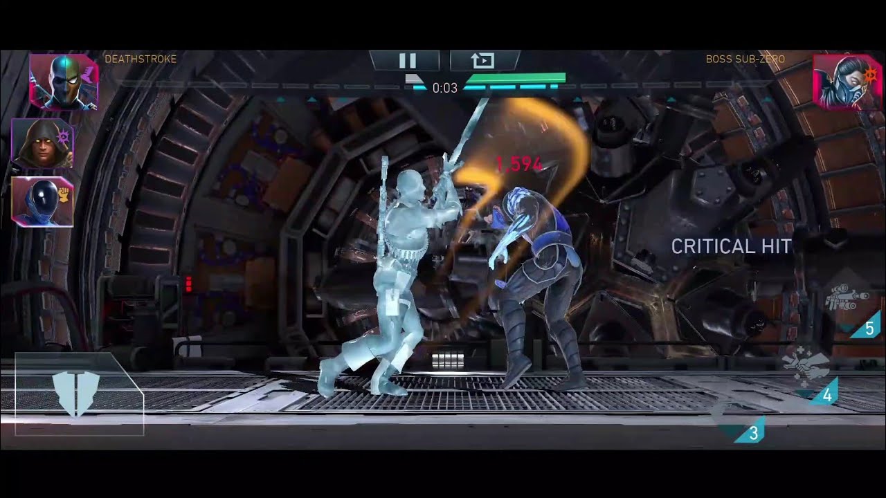 [Free to play: Injustice 2 Mobile] - Solo Raid On Ice! H7T3 Sub Zero ...