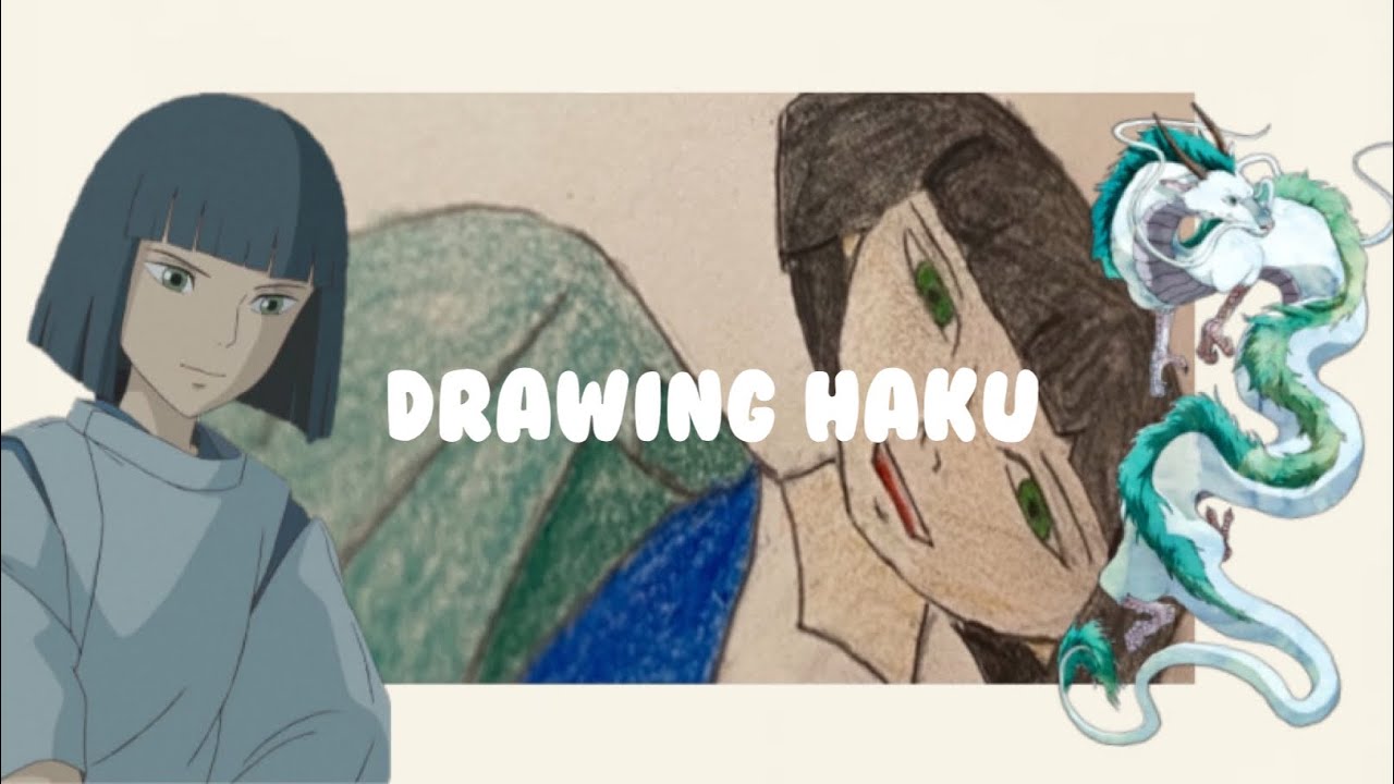 🐉 Drawing Haku from Spirited Away | studio ghibli amino challenge - YouTube