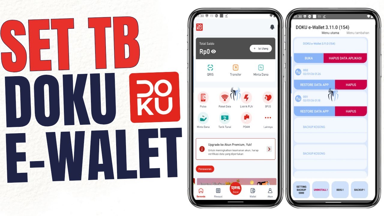 Set TB Doku E Wallet Multi Profile New Pengguna Baru Ternak Akun Tanpa ...