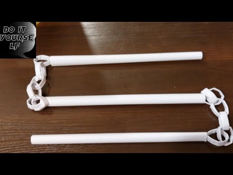 How to make triple nunchucks from A4 paper? - YouTube