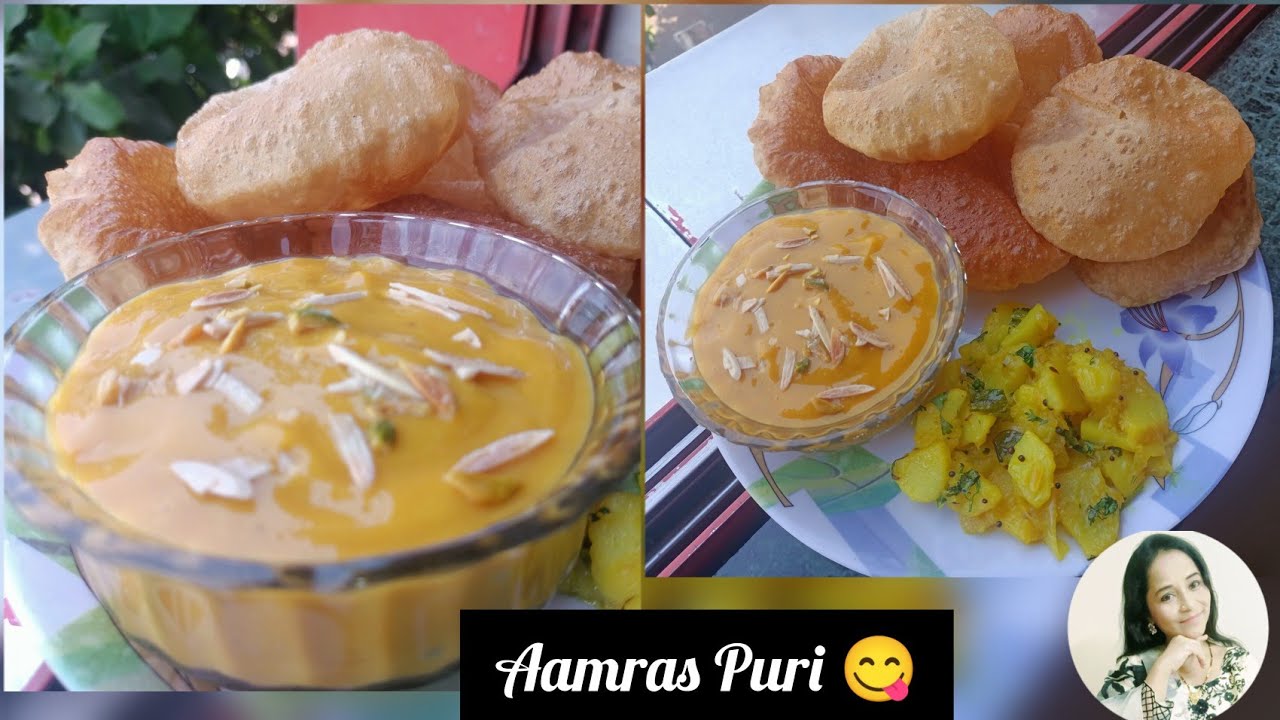 Aamras Puri😋 | Delicious Mango dessert🥭| Authentic Aamras recipe ...