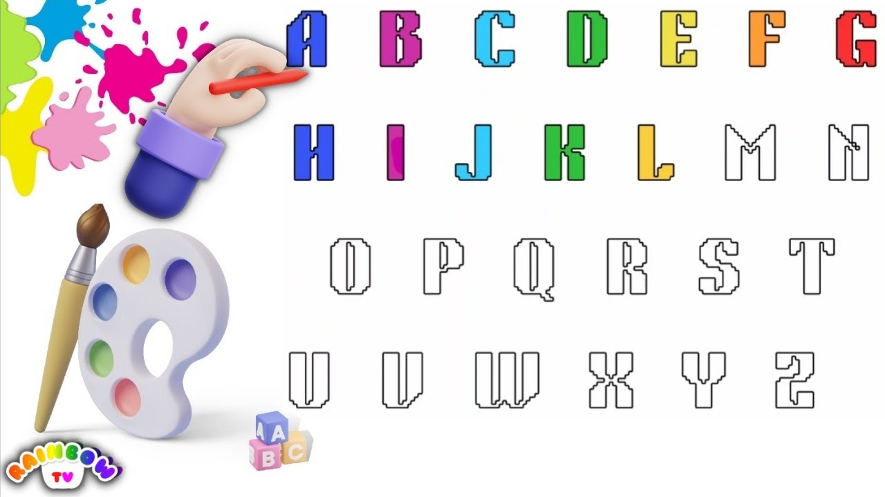 Alphabet A-Z / Learning ABCD for Kids and Toddlers / Writing and ...