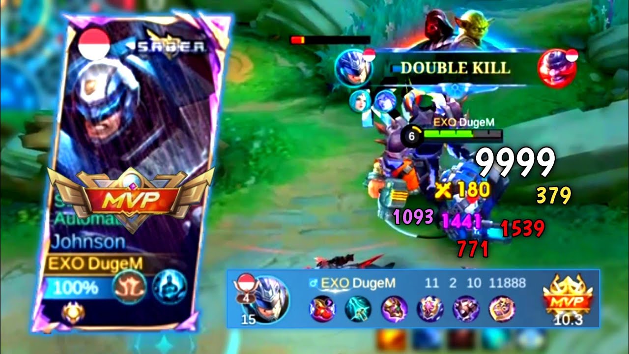 TIPS BERMAIN JOHNSON SOLO RANK DI MYTIC HONOR‼️ AUTO EZZ WIN GENDONGIN PUBLIK - Mobile Legends ...