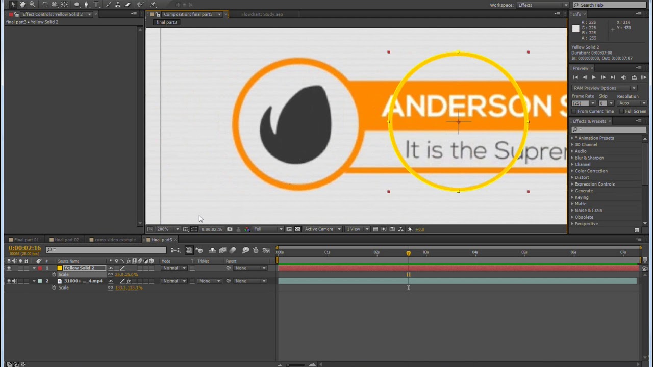 2D ឌីហ្សាញក្នុងកម្មវិធី Adobe aftereffect l Flat design tutorial in ...
