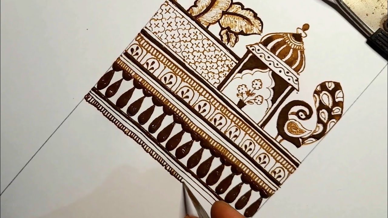 Trendy Bridal Mehndi Design ll How to draw dulha in Bridal mehndi ...