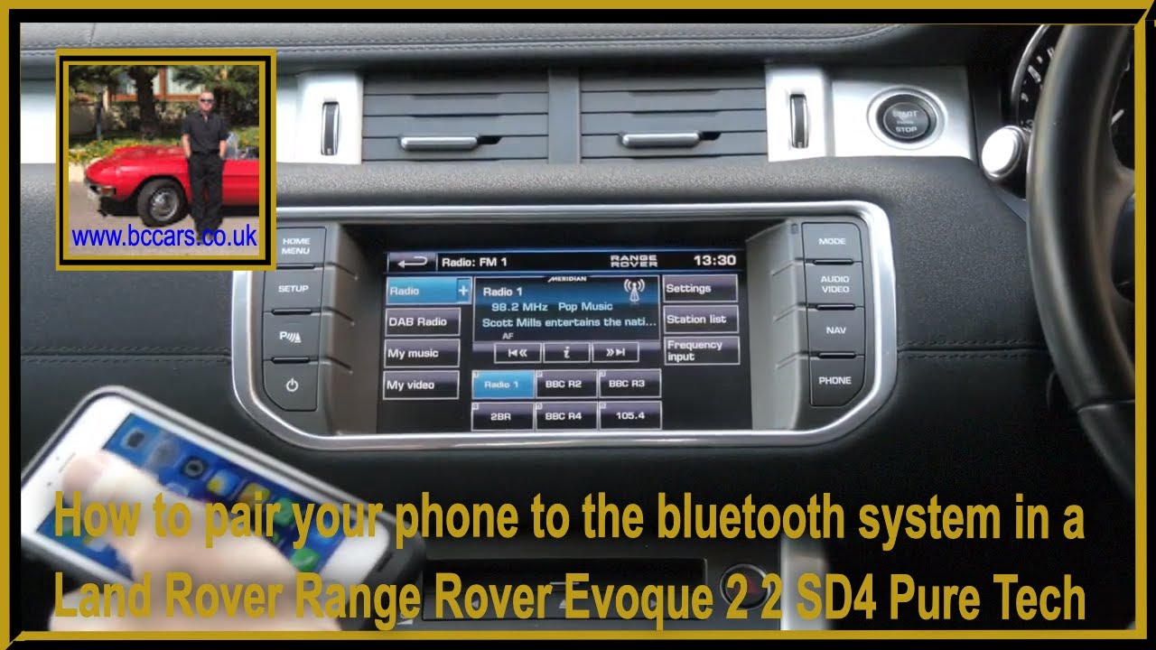 How to pair your phone to the bluetooth system in a Land Rover Range ...