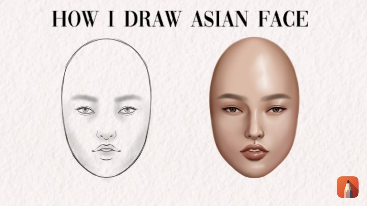 HOW I DRAW ASIAN FACE| RB OCHENTA ILLUSTRATIONS - YouTube