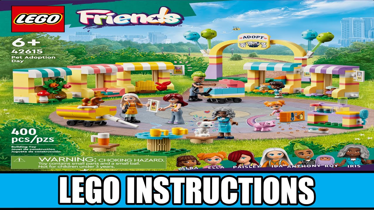 LEGO Instructions - Friends - 42615 - Pet Adoption Day - YouTube
