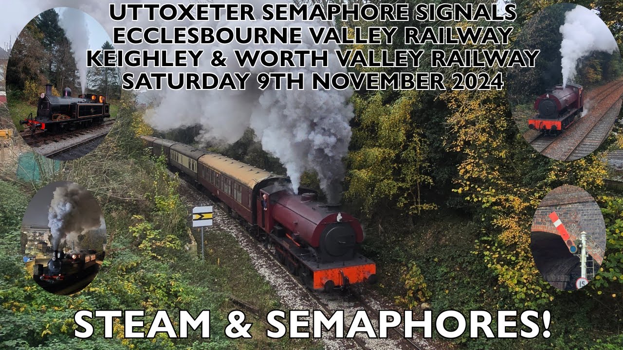 Uttoxeter Semaphore Signals | Ecclesbourne Valley Railway | Keighley ...