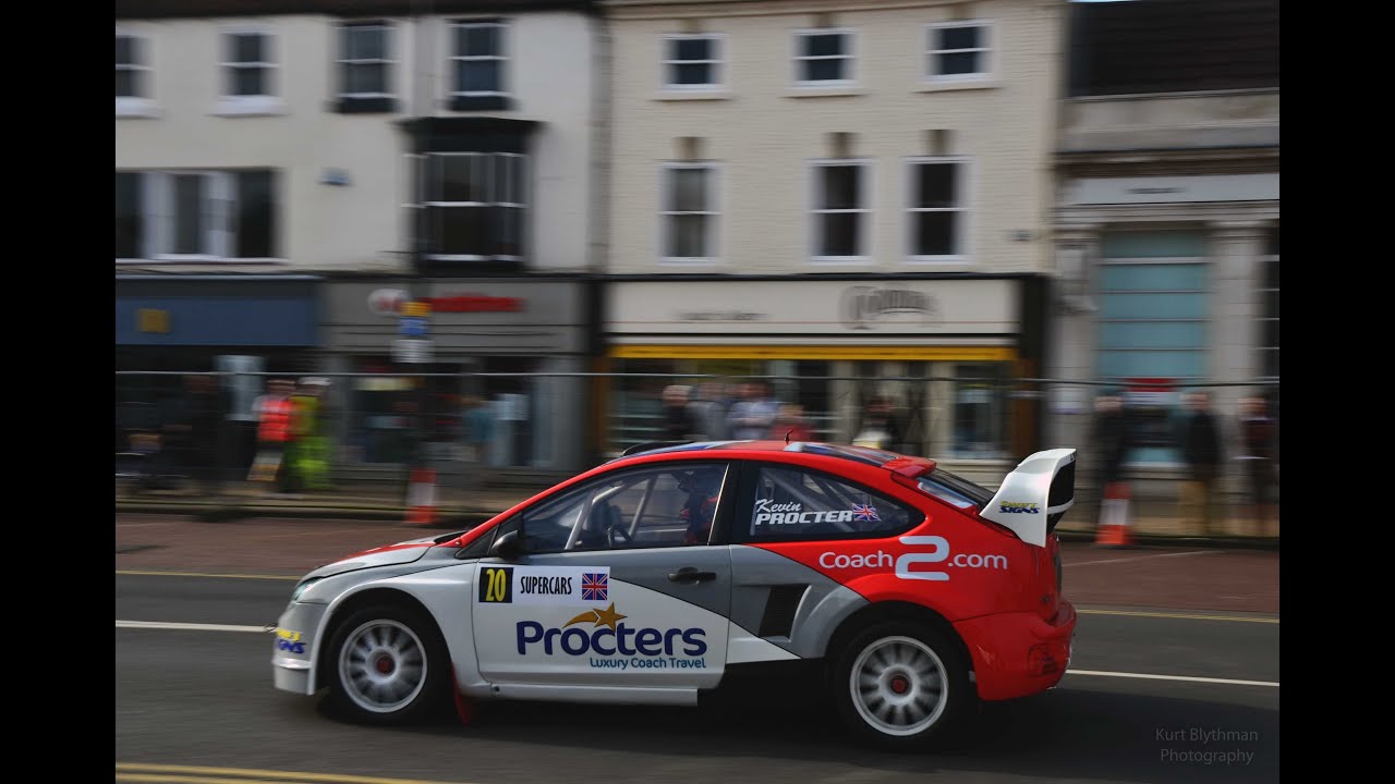 Rally car anti lag launch in the Highstreet! - YouTube