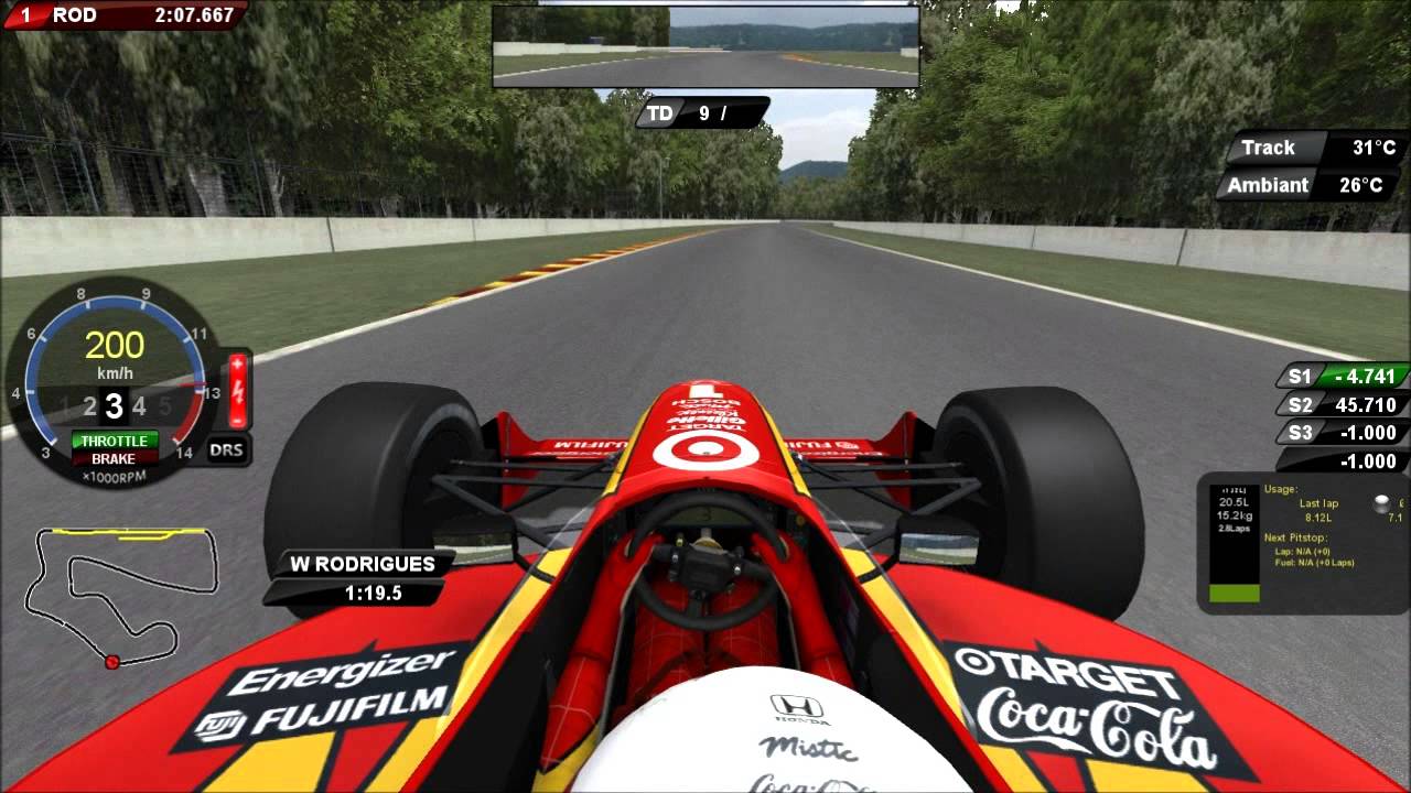 [rFactor] Target Chip Ganassi-Honda #1 @ Road America with Alex Zanardi ...