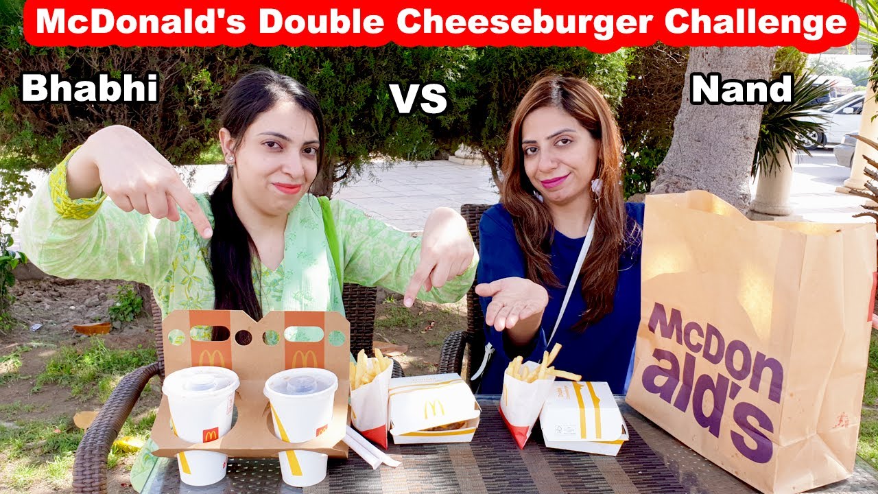 McDonald's Double Cheeseburger Challenge In Islamabad Between Nand ...