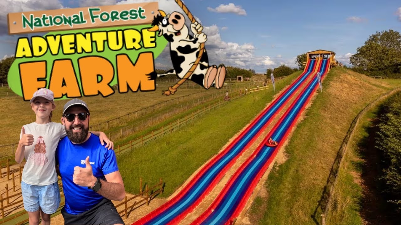 UK’s LONGEST Tube Slide & Giant Drop Slides! | National Adventure Farm ...