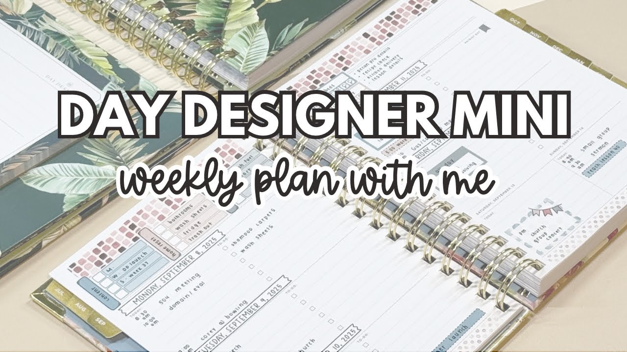 first ever pwm in the DAY DESIGNER MINI WEEKLY - YouTube