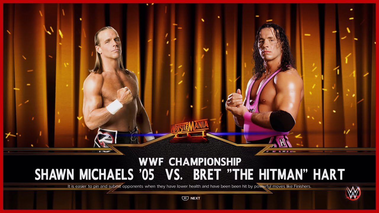 Wrestlemania 12 - Shawn Michaels Vs Bret "The Hitman" Hart (c) - WWE ...