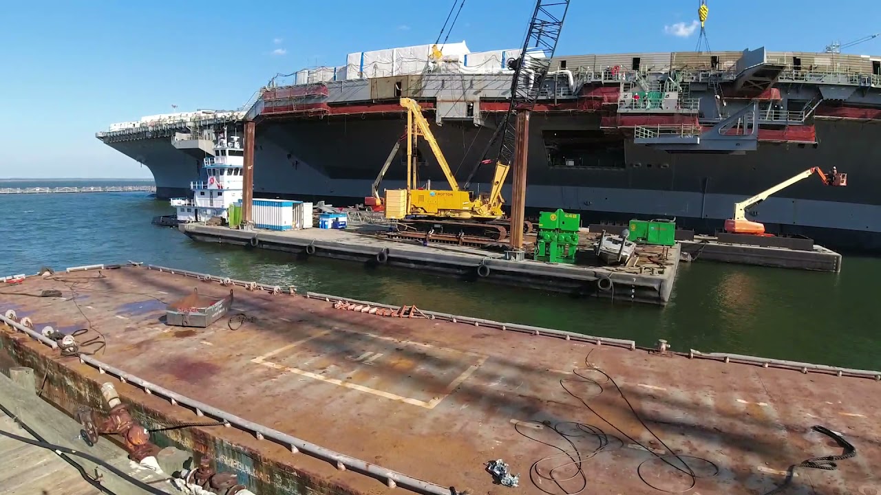 Shipbuilders Complete Another John F. Kennedy (CVN 79) Milestone - YouTube
