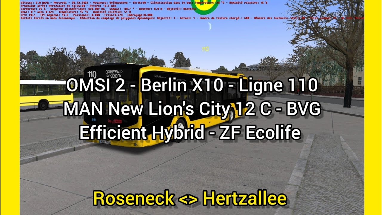 OMSI 2: Bus 110 - MAN New Lion's City 12 C Efficient Hybrid - €6 - ZF ...
