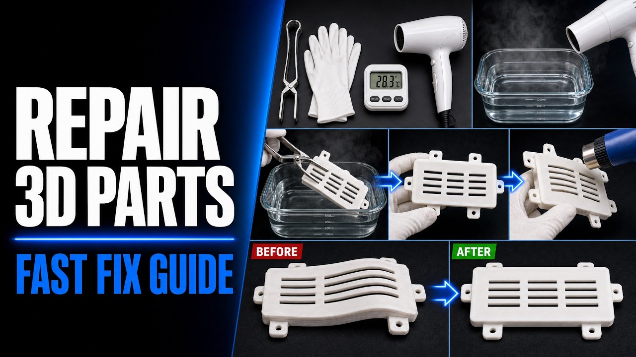 The easiest way to repair your 3D printed parts by Resin or Nylon - YouTube