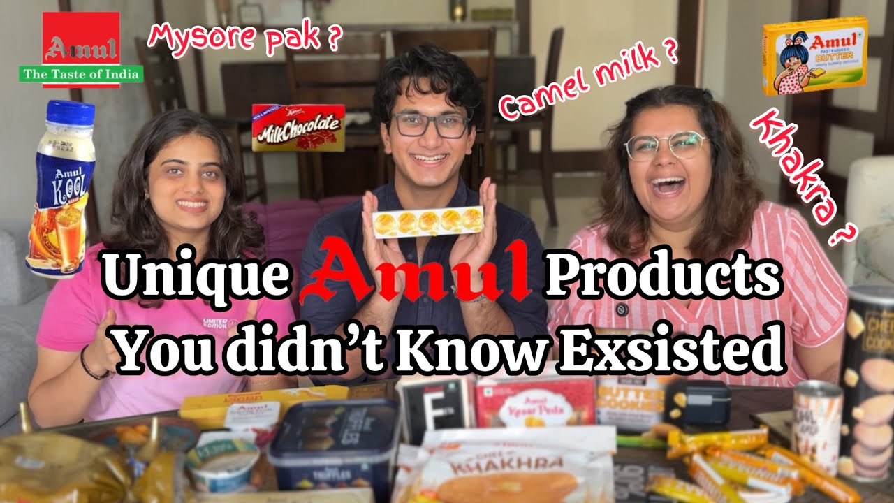 Unique Amul Product Tasting |Khakra| Rasmalai | Camel Milk | Truffles ...